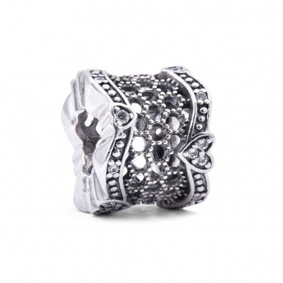 Pandora | Jewelry | Pandora Lace Of Love Charm Retired | Poshmark